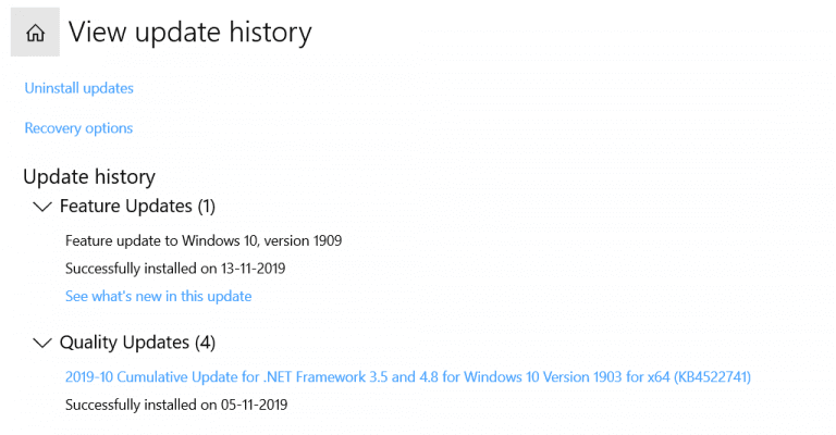 Everything about Windows 10 version 1909