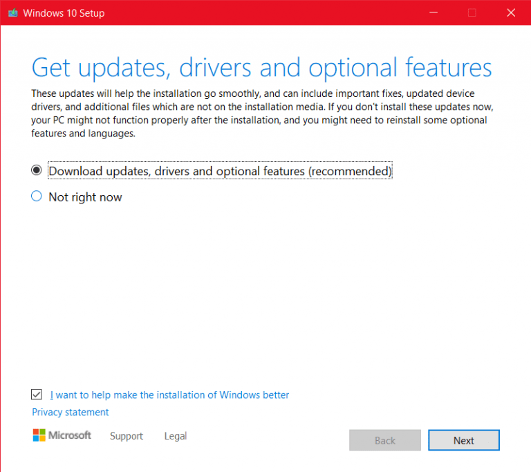 Install Windows 10 version 20H2 manually