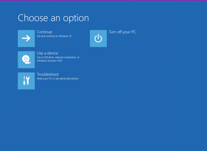 Windows 11 Recovery options
