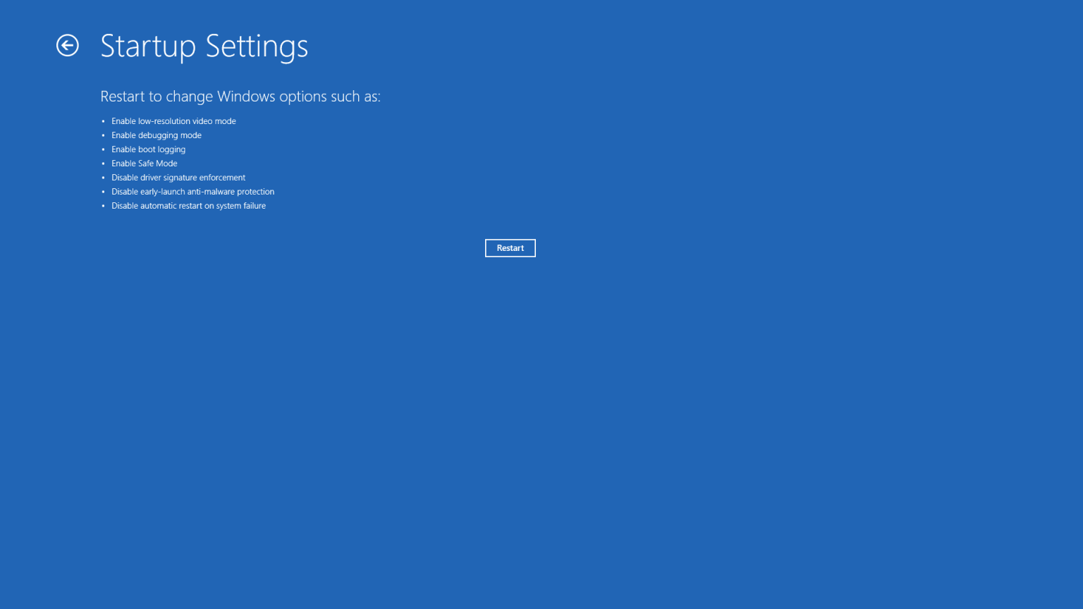 Windows 11 Recovery options