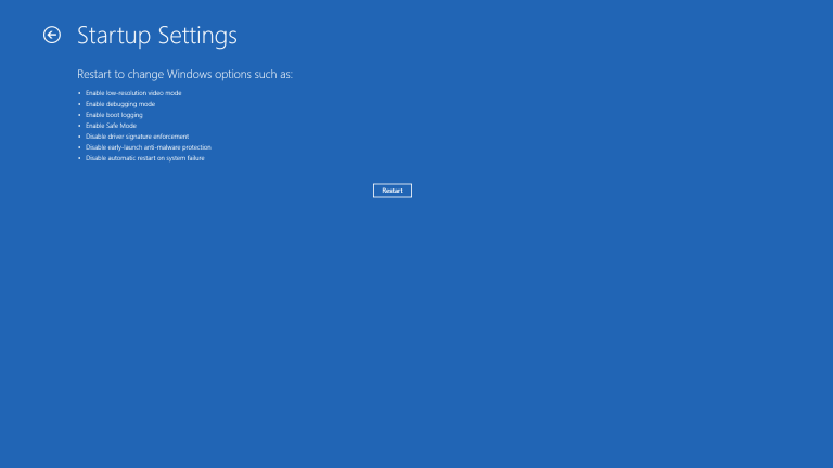 Windows 11 Recovery options