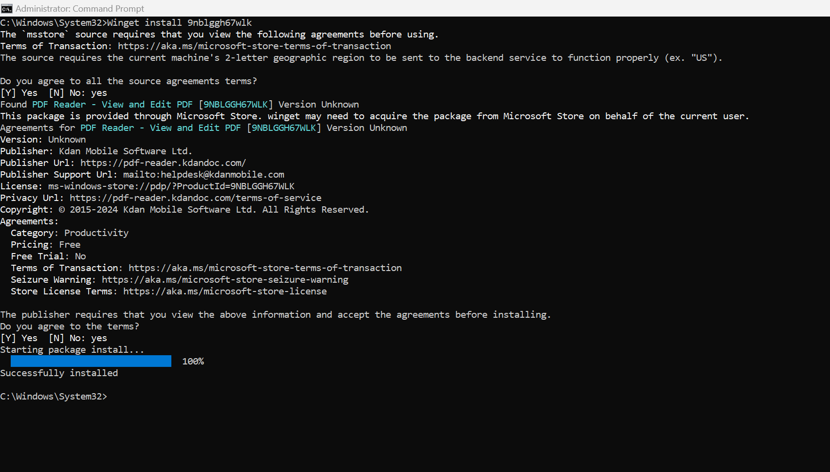 Use Winget in Windows 11