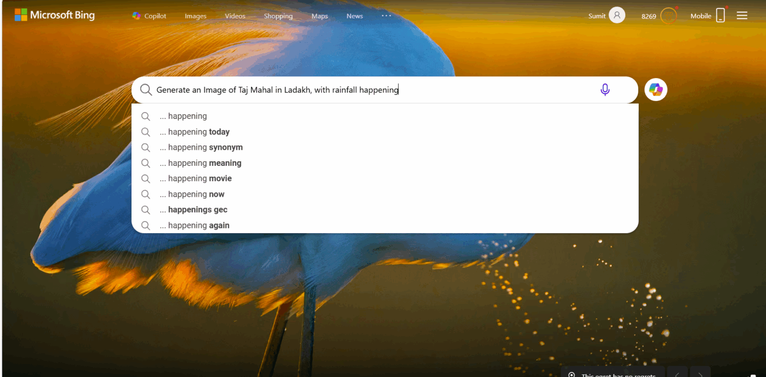 Create an Image with Bing AI using a shortcut