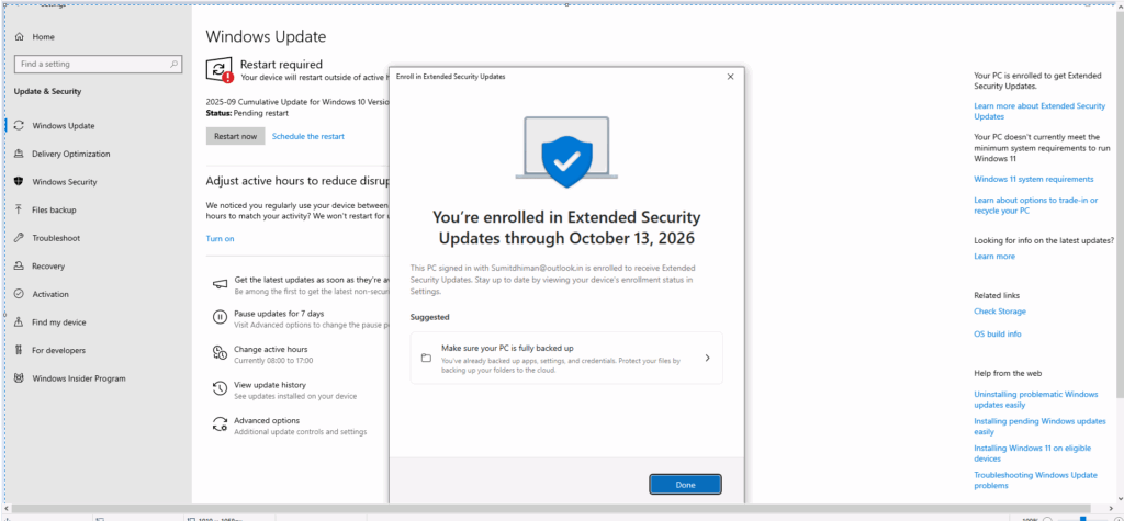 [Easy Fix] Can't enroll in Windows 10 ESU Program