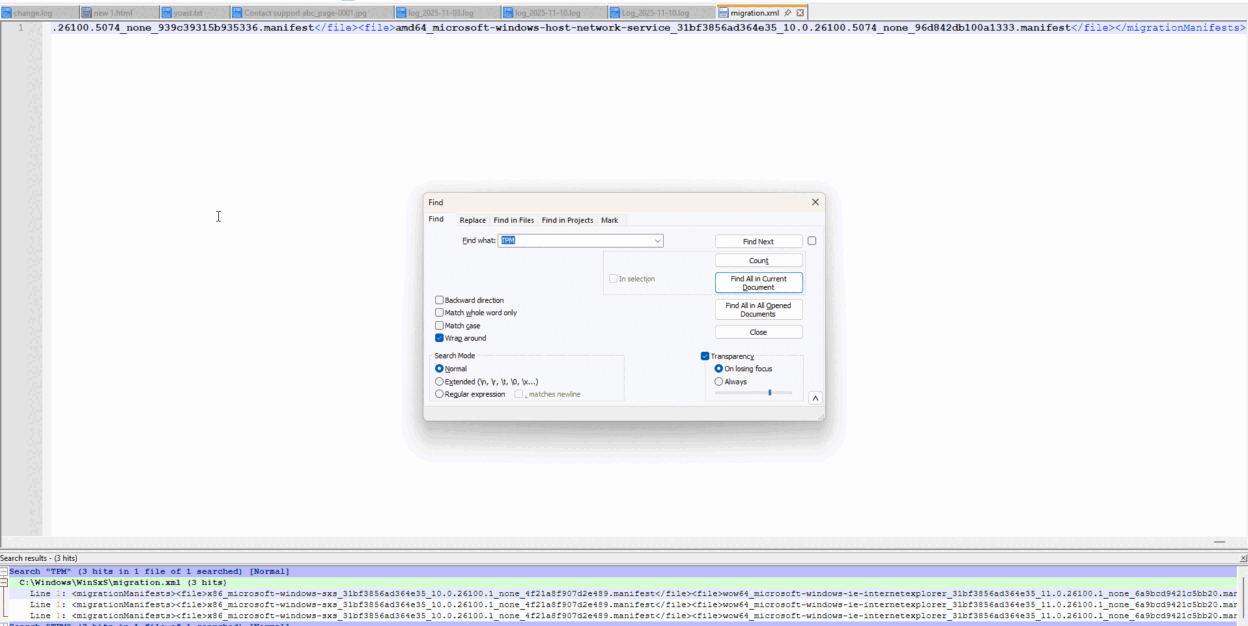 [Fix] 25H2 Repair install failed due to TPM-Driver-WMI